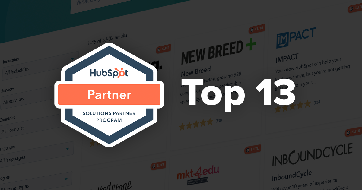 Top 13 Inbound Marketing & HubSpot Solutions Partner Program Agencies ...
