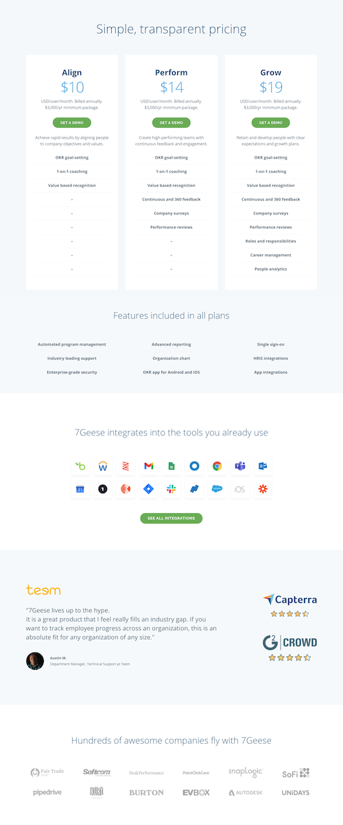 11 Pricing Page Examples for Business Websites (Updated for 2022)