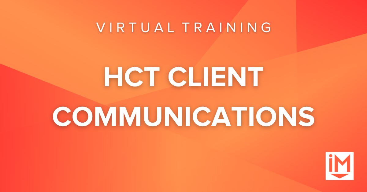 HCT Client Communications Training | IMPACT